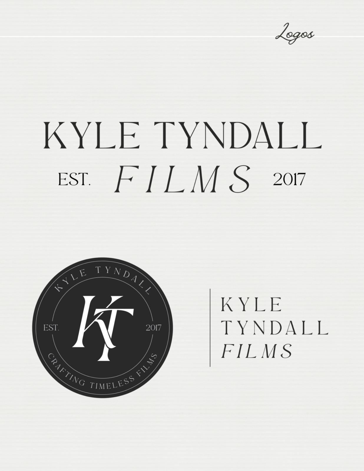Case Study: Kyle Tyndall Films Total Brand Design by I&G